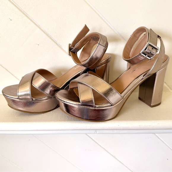 Sun + Stone | Shoes | Sun Stone Bronze Heels | Poshmark